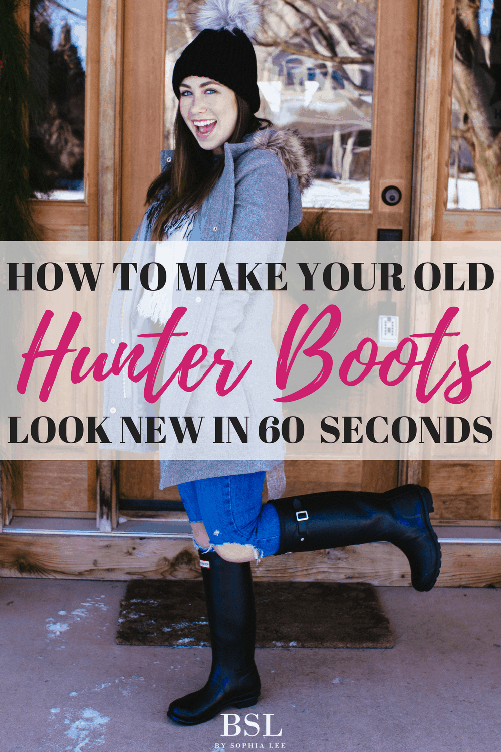 How To Clean Hunter Boots With One Simple Ingredient - By Sophia Lee