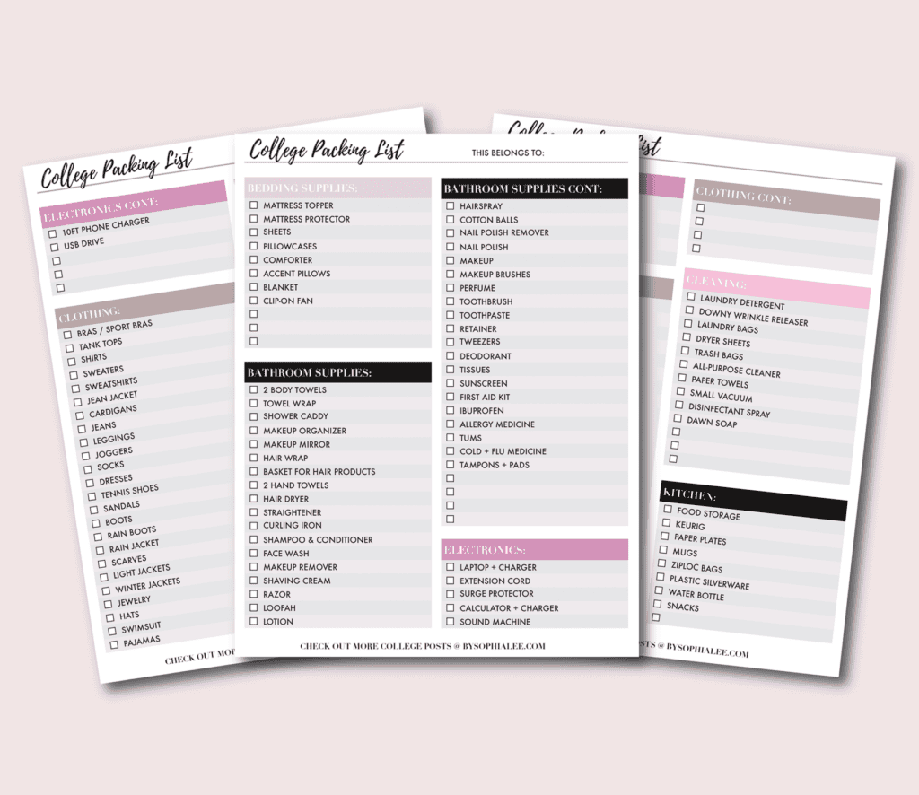 21 Best Free College Printables Every Student Should Know About - By ...