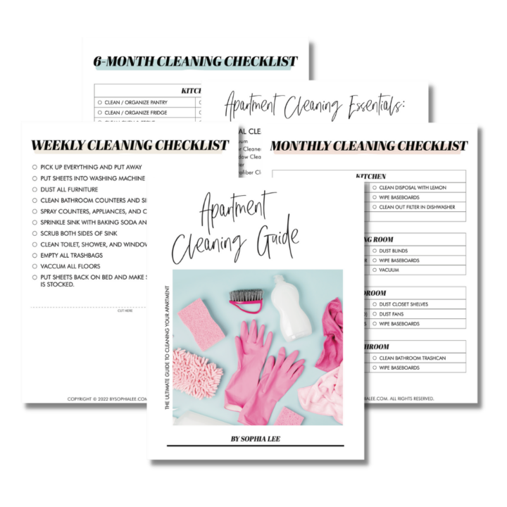 The Easiest Apartment Cleaning Checklist - By Sophia Lee