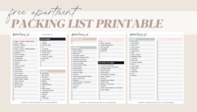 The Ultimate First Apartment Checklist: Everything I Own & Love In My ...