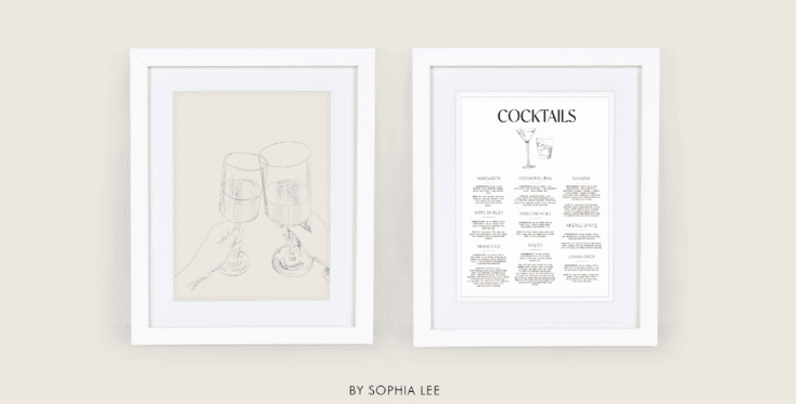 BAR CART ART | 6 Free Bar Cart Printables We’re Obsessing Over - By ...