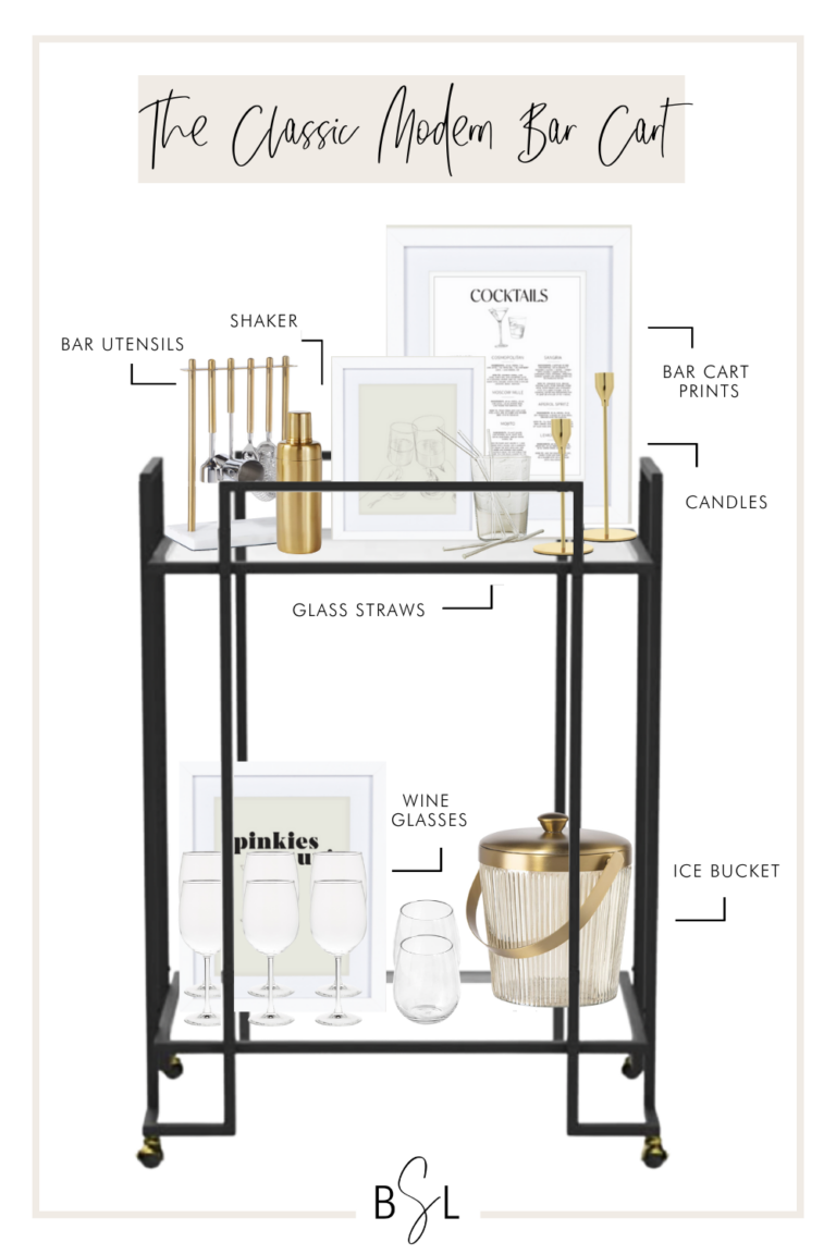 50+ Absolute Cutest Ways To Decorate A College Bar Cart - By Sophia Lee