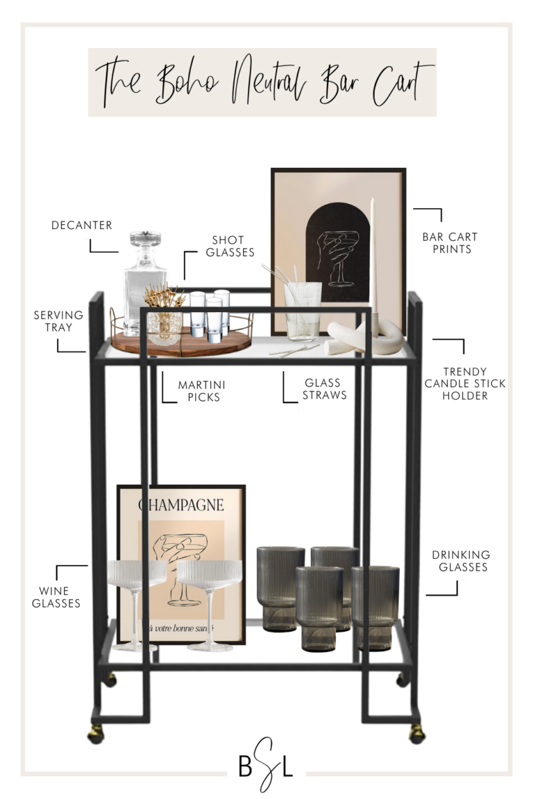 50+ Absolute Cutest Ways To Decorate A College Bar Cart - By Sophia Lee