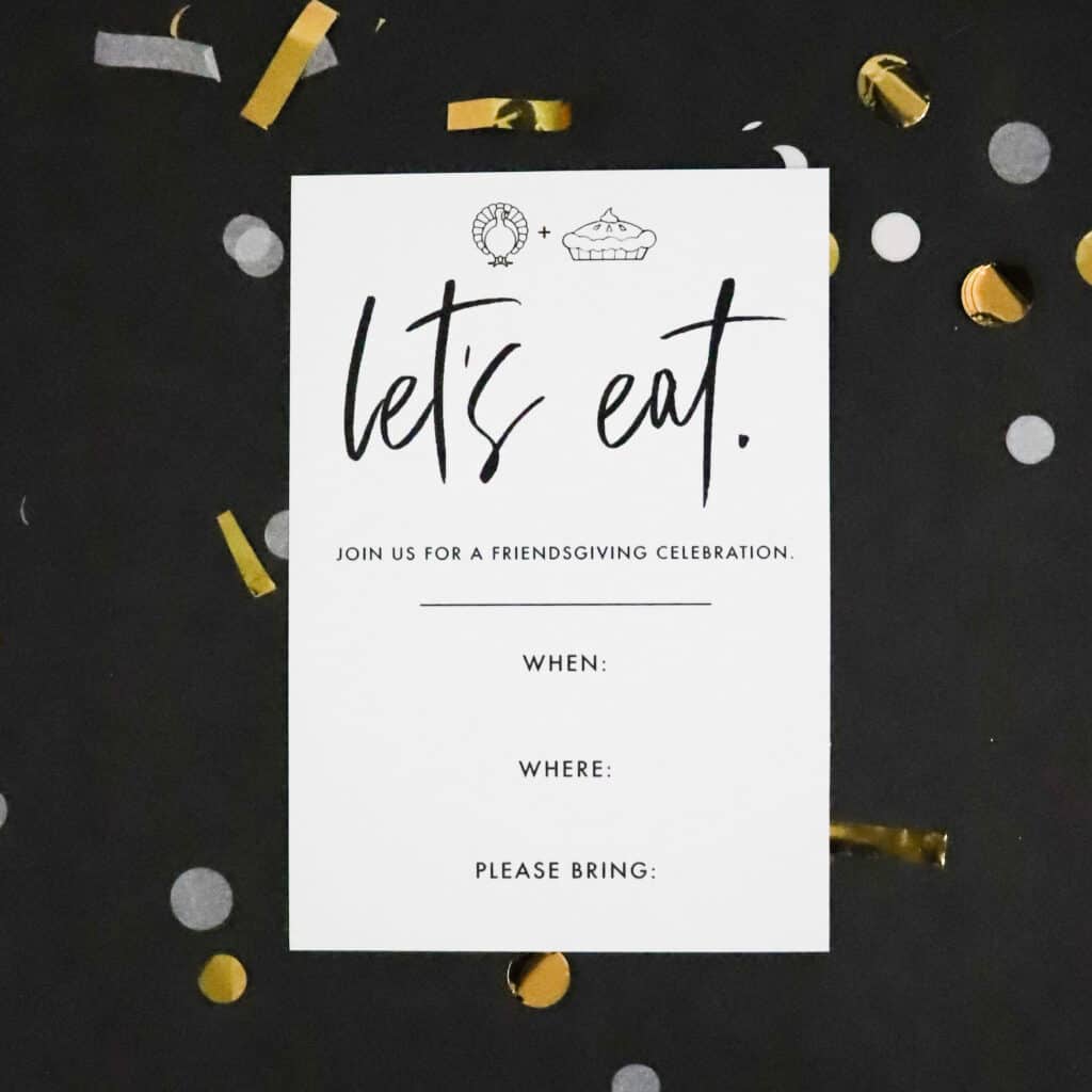 The Best (FREE) Friendsgiving Invitations - By Sophia Lee