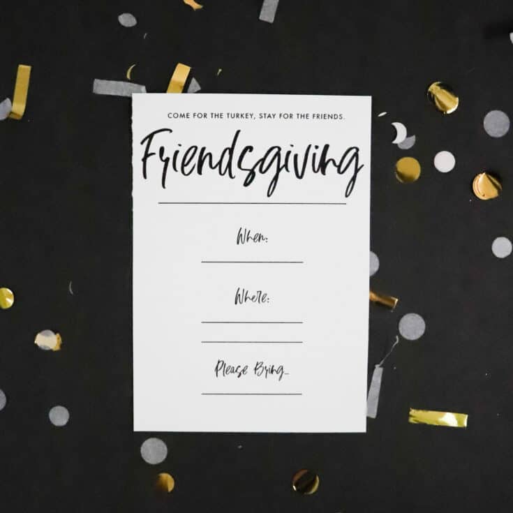 The Best (FREE) Friendsgiving Invitations - By Sophia Lee