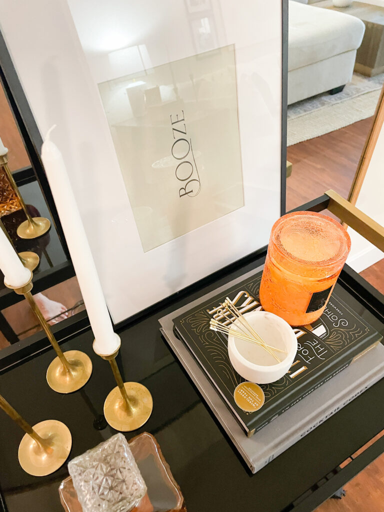 Easiest Fall Bar Cart Decor You Need To Recreate - By Sophia Lee