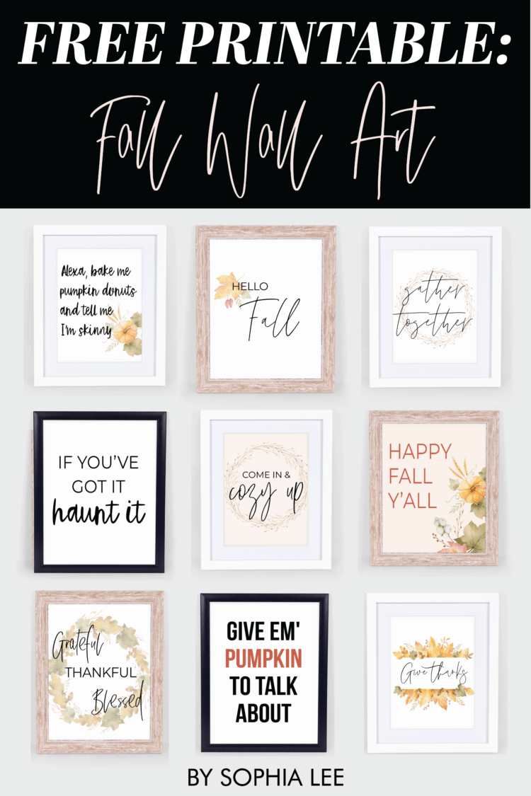 27 Insanely Cute Free Fall Printables You Need for Your Fall Decor - By ...