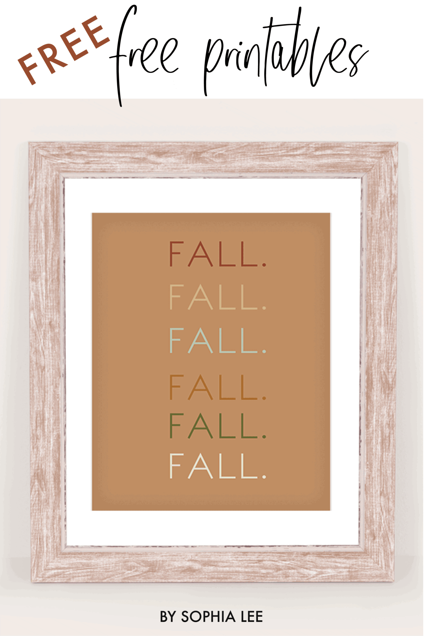 12 *Free* Fall Printables to Get Your Home Ready for Fall - By Sophia Lee