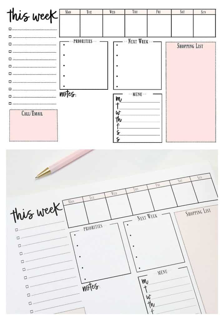 13 Free Organization Printables That Will Change Your Life - By Sophia Lee