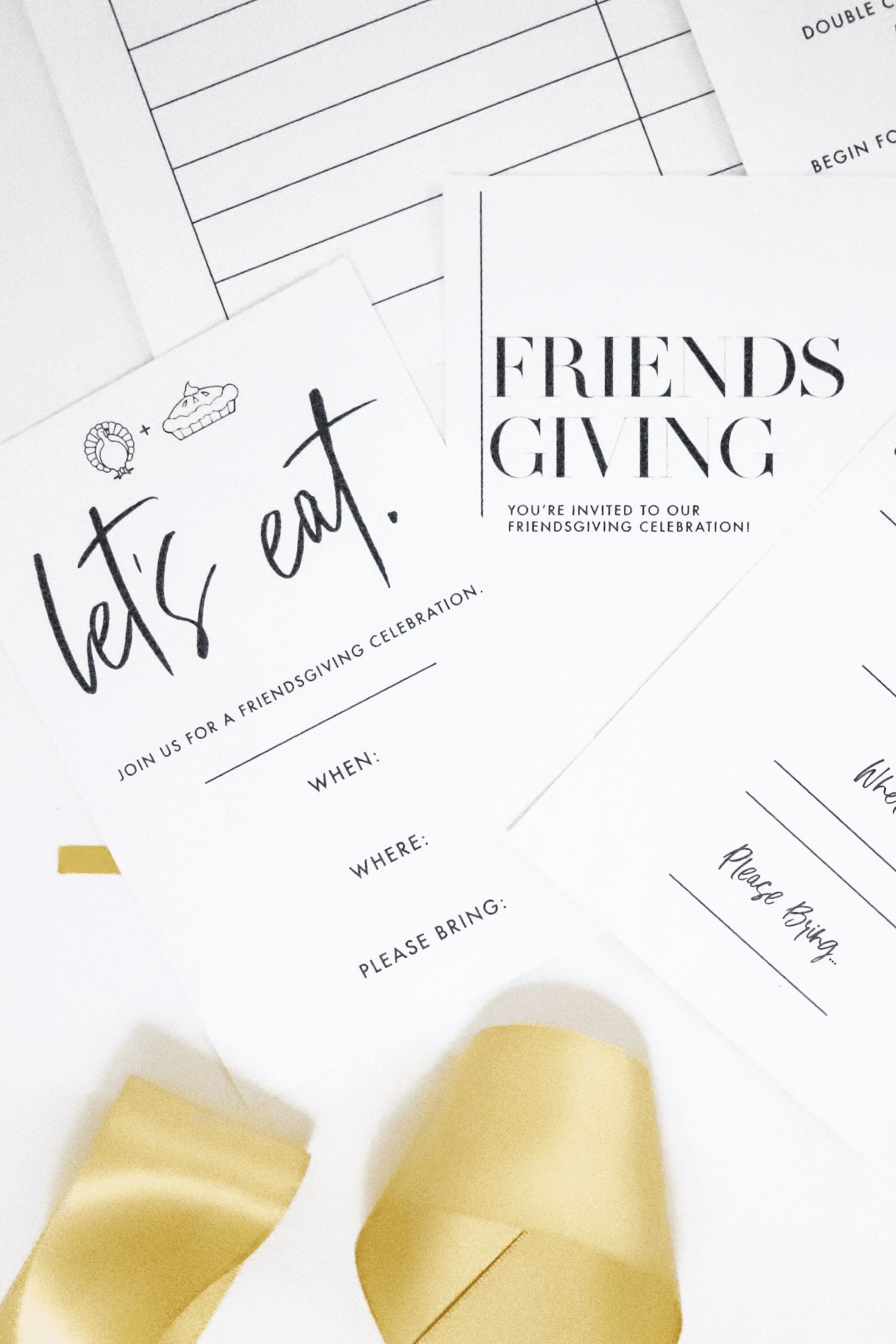 The Best (FREE) Friendsgiving Invitations - By Sophia Lee