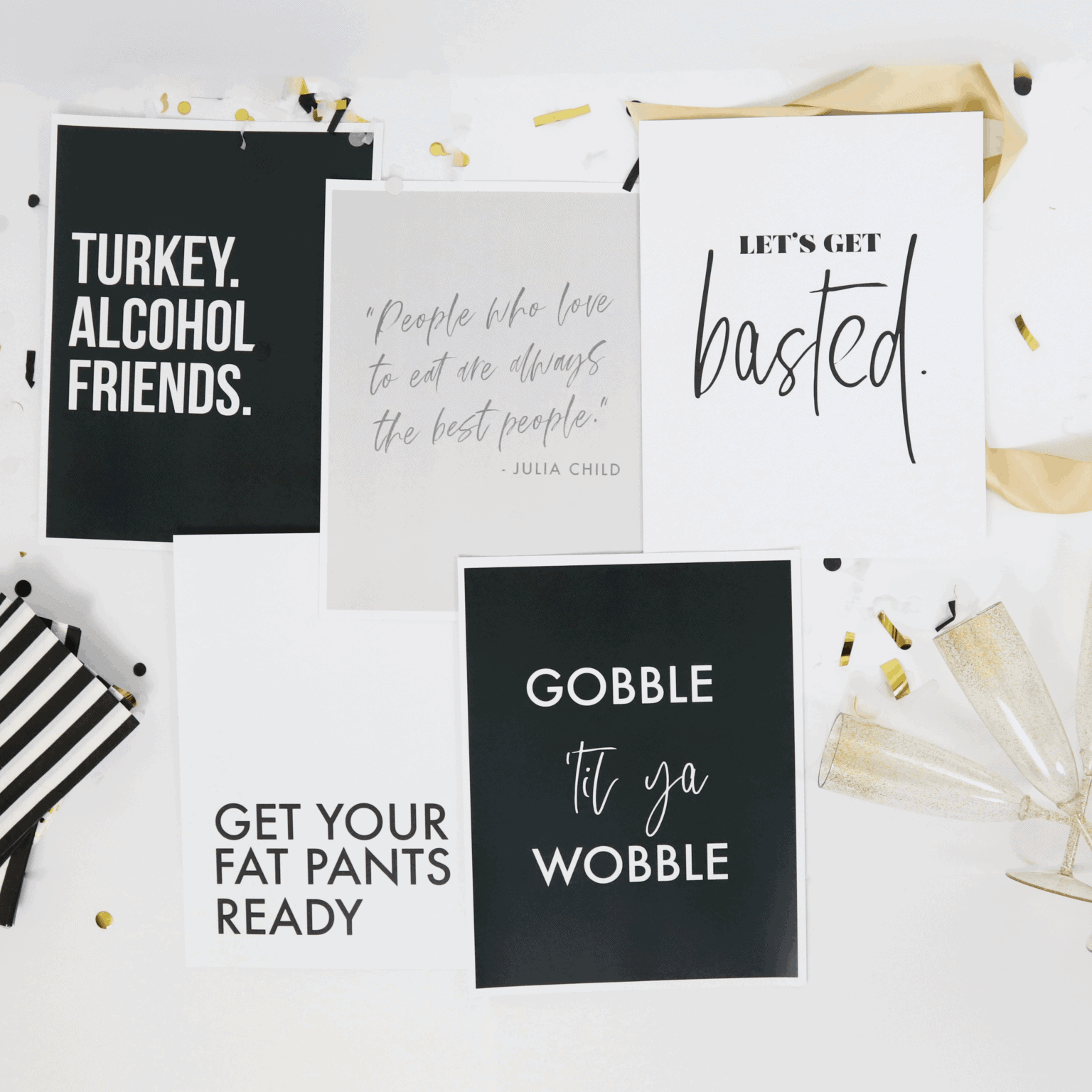 Friendsgiving Printables - By Sophia Lee