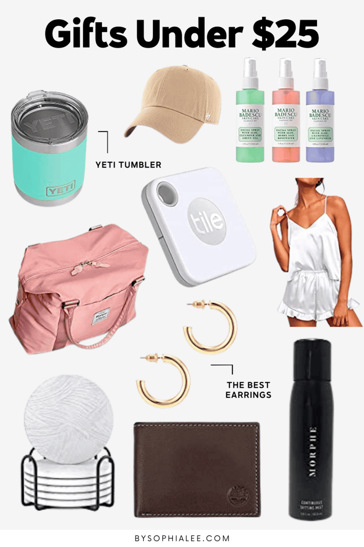 32 Best Gifts Under $25 For Anyone in Your Life - By Sophia Lee