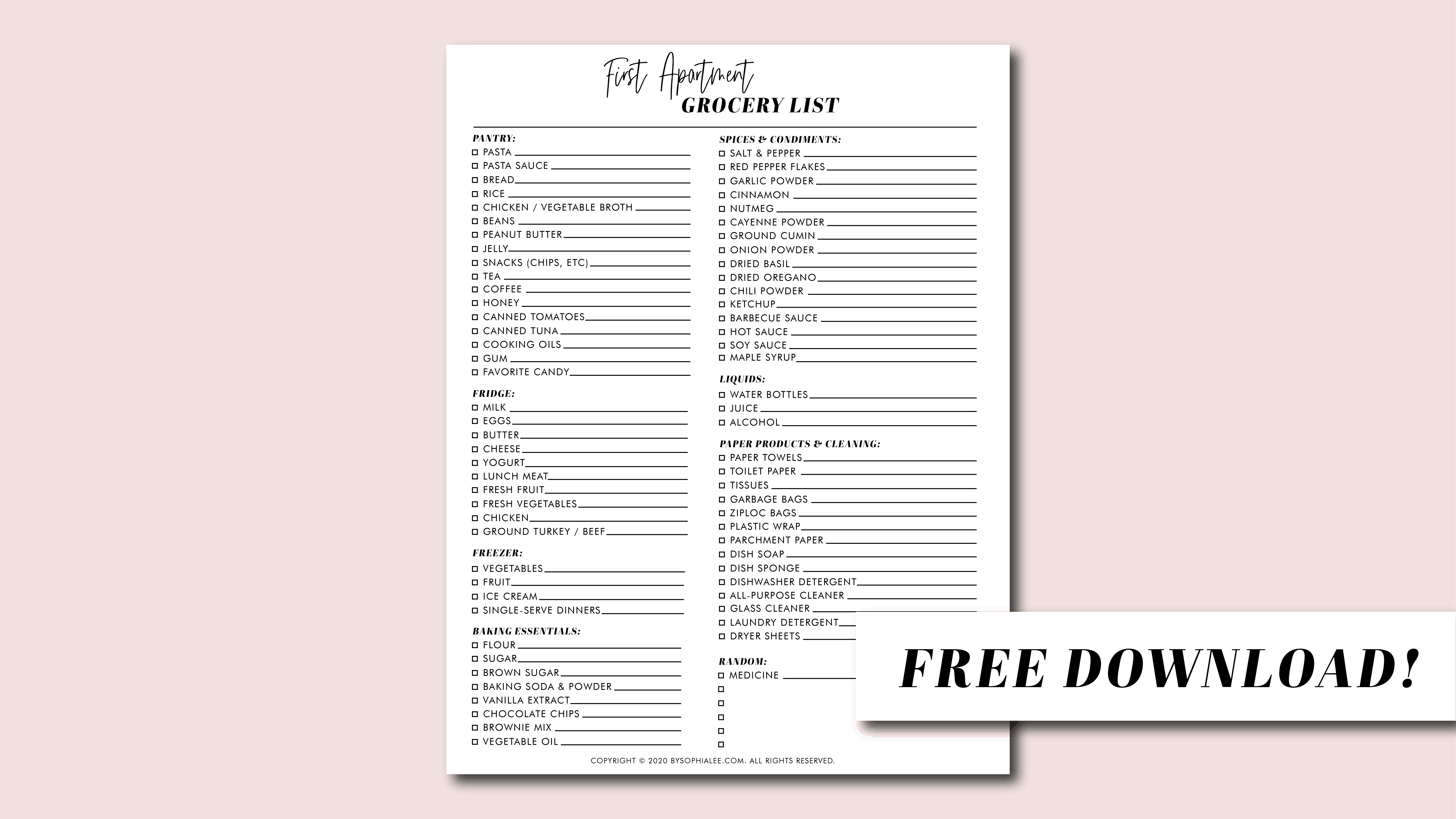 First Apartment Grocery List The Ultimate List Of Kitchen Essentials First Apartment Grocery List The Ultimate List Of Kitchen Essentials