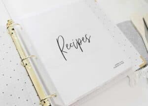 Recipe Organizer | Exactly How To Organize Recipes Using a Binder - By ...