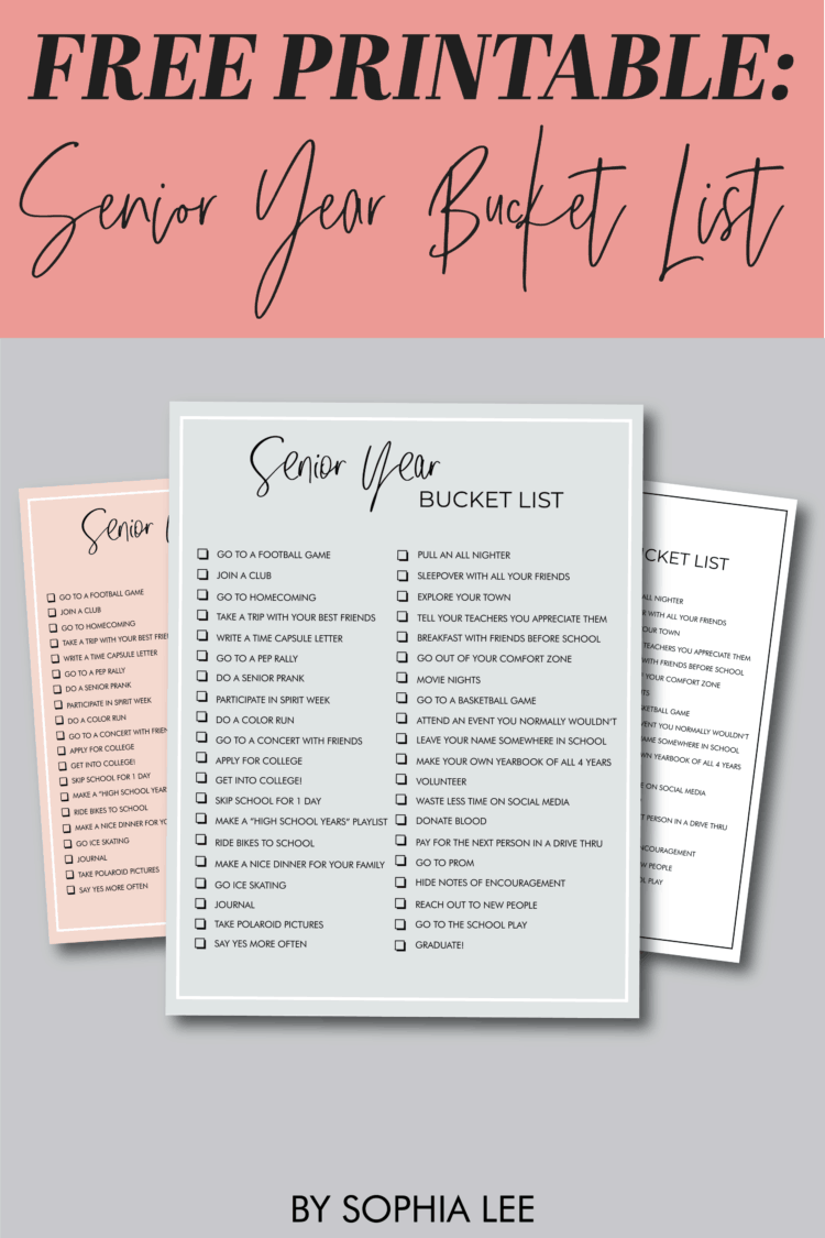 Senior Year Bucket List | 69 Insanely Fun Things To Add To Your Senior ...