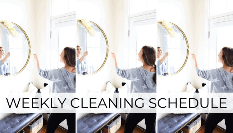 The Best Weekly Cleaning Schedule To Keep Your Place Spotless - By ...